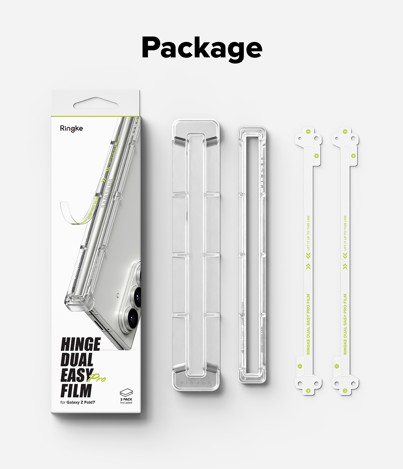 Ringke Hinge Dual Easy Pro Film for Galaxy Z Fold 7 Clear Lightweight ...