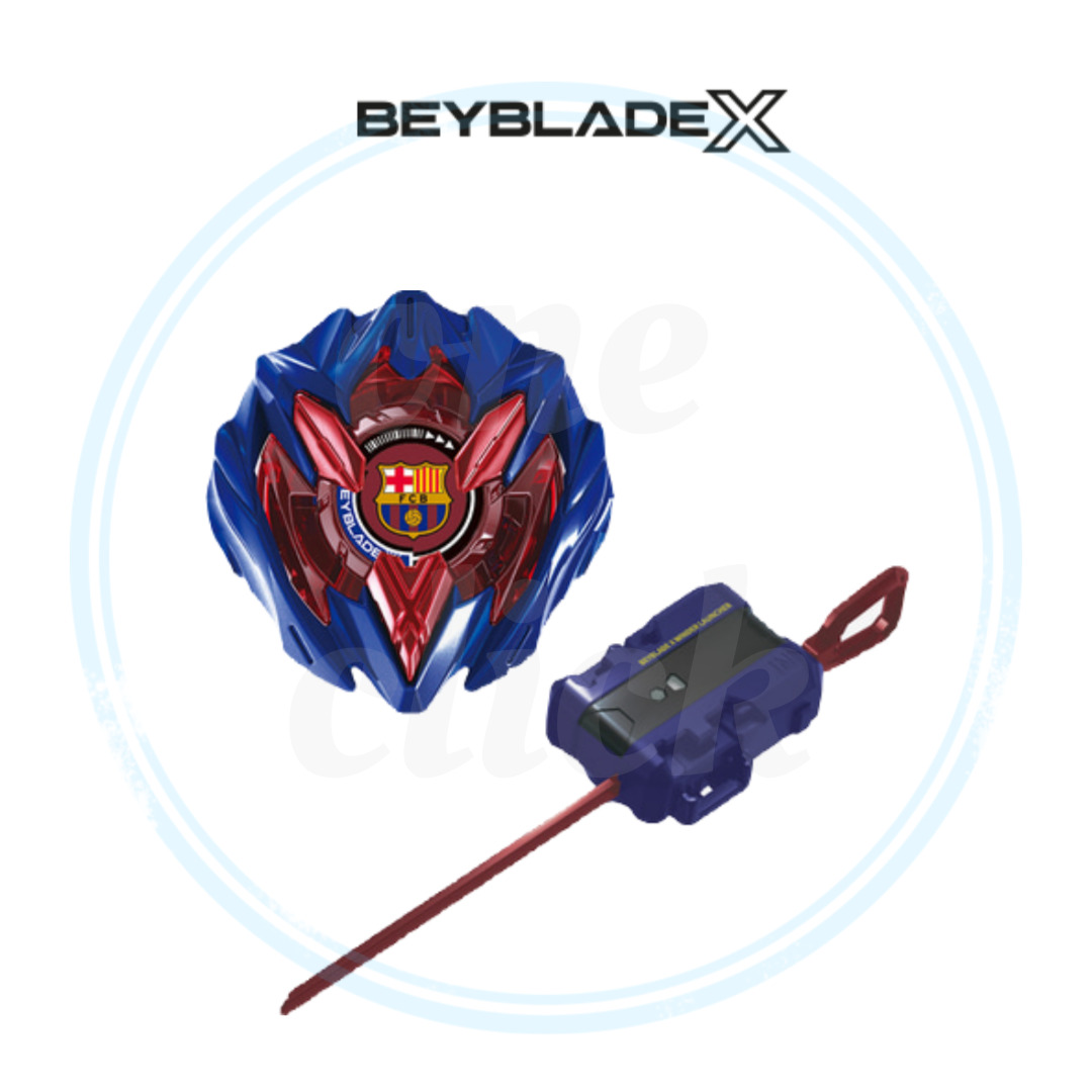 TAKARA TOMY BEYBLADE X UX-00 FC Barcelona Dranbuster | Limited Edition Top + Wider Launcher ...