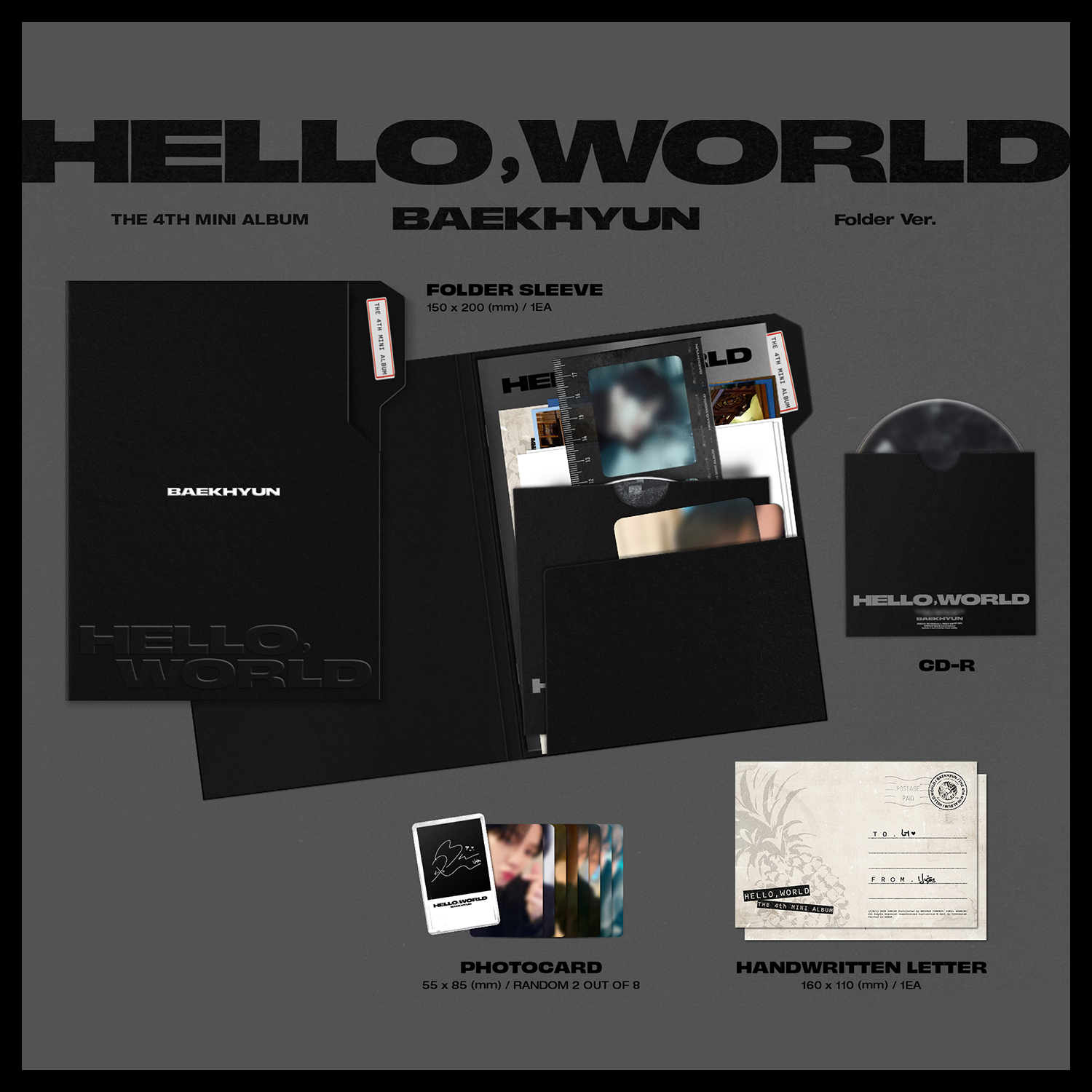 BAEKHYUN - 4th Mini Album [Hello, World] (Folder ver.) | Shopee Philippines