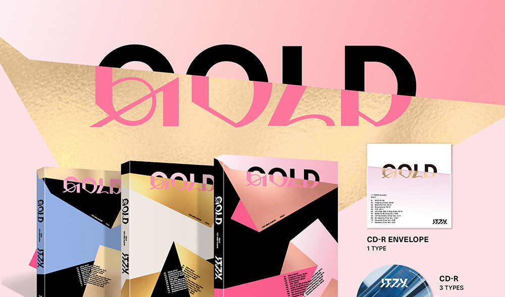 [POB / 3 SET] (STANDARD Ver.) ITZY [GOLD] The 2nd Album (15th Oct.2024 ...