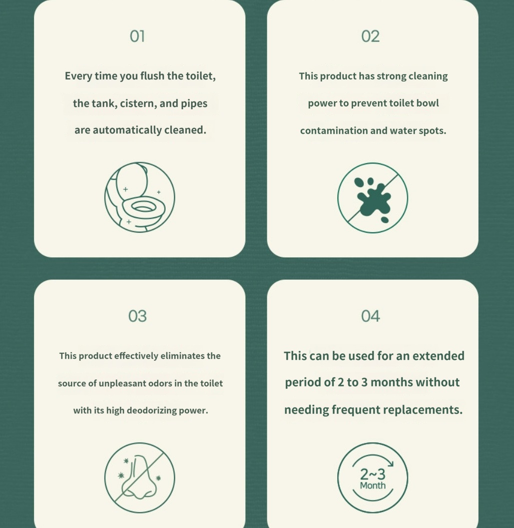 DEAR.CUS Blue Dive Automatic Toilet Cleaner 2-Pack x 2 Boxes | Shopee ...