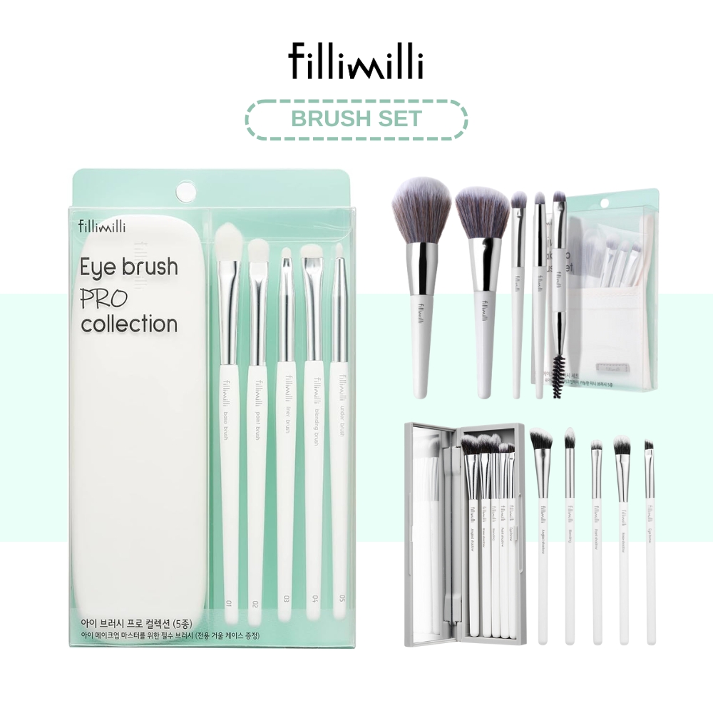 Fillimilli Olive Young Brush Set/Detail Brush Set/Blusher& Foundation ...
