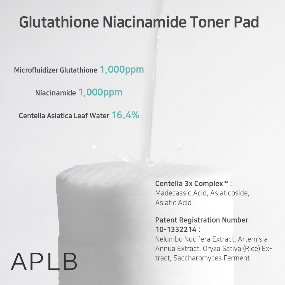 APLB GLUTATHIONE NIACINAMIDE TONER PAD | Shopee Philippines