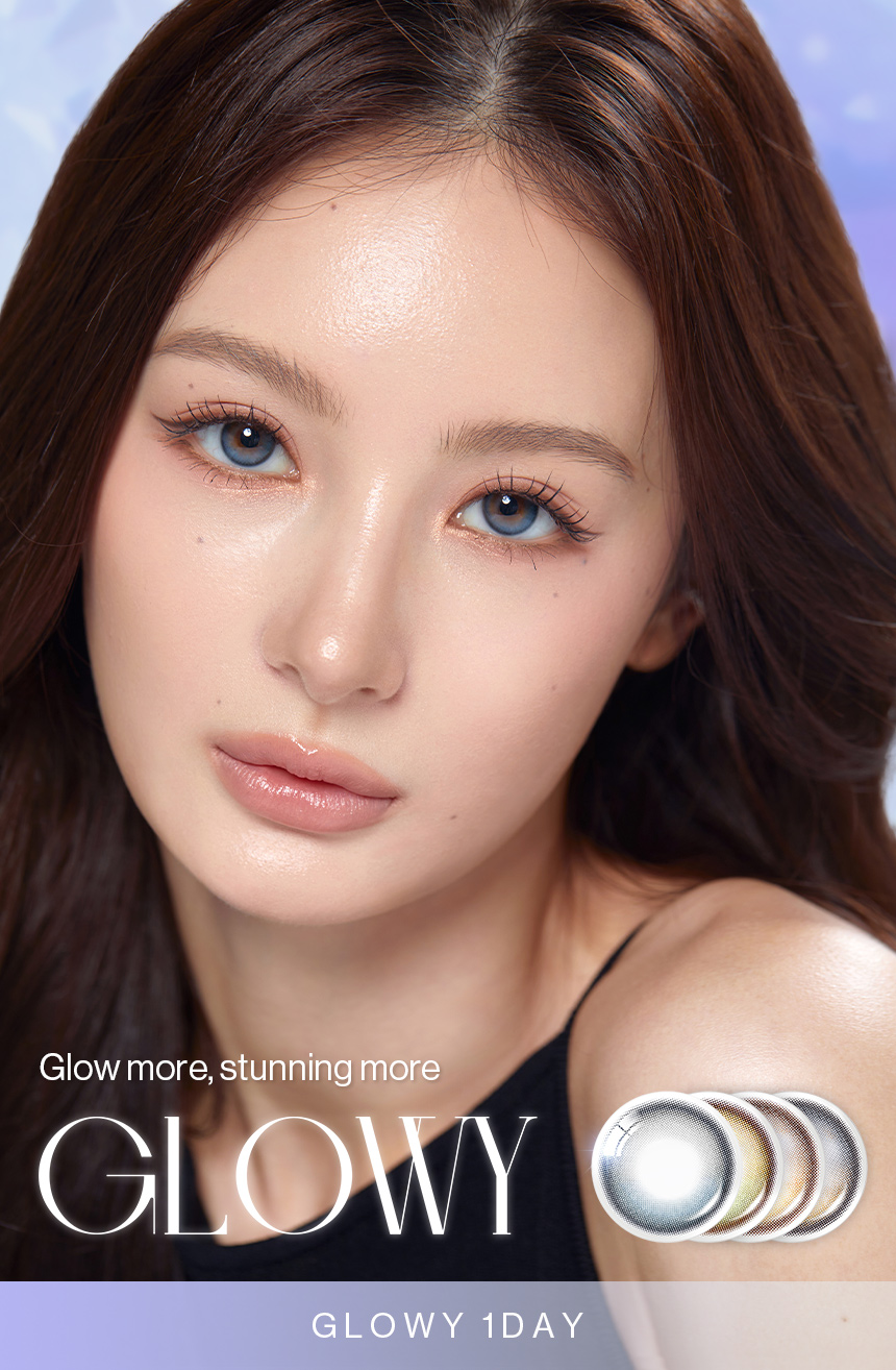 OLENS Official Glowy Sapphire Blue 1Day 10P Contact Lens | Shopee ...