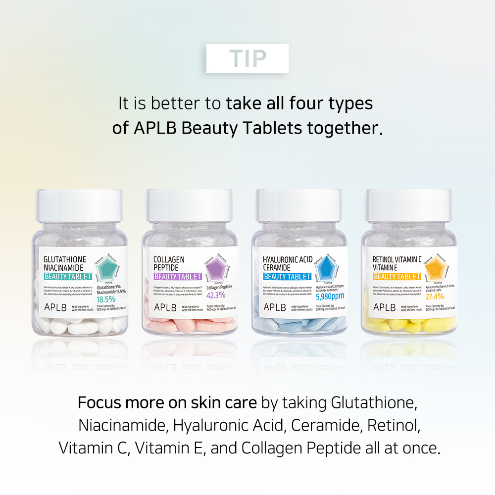 APLB RETINOL VITAMIN C VITAMIN E BEAUTY TABLET 500mg (30 Tablets per ...