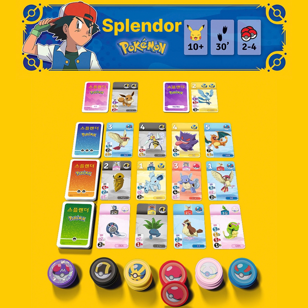 Korea Boardgames Pokemon Splendor Board game | Shopee Philippines