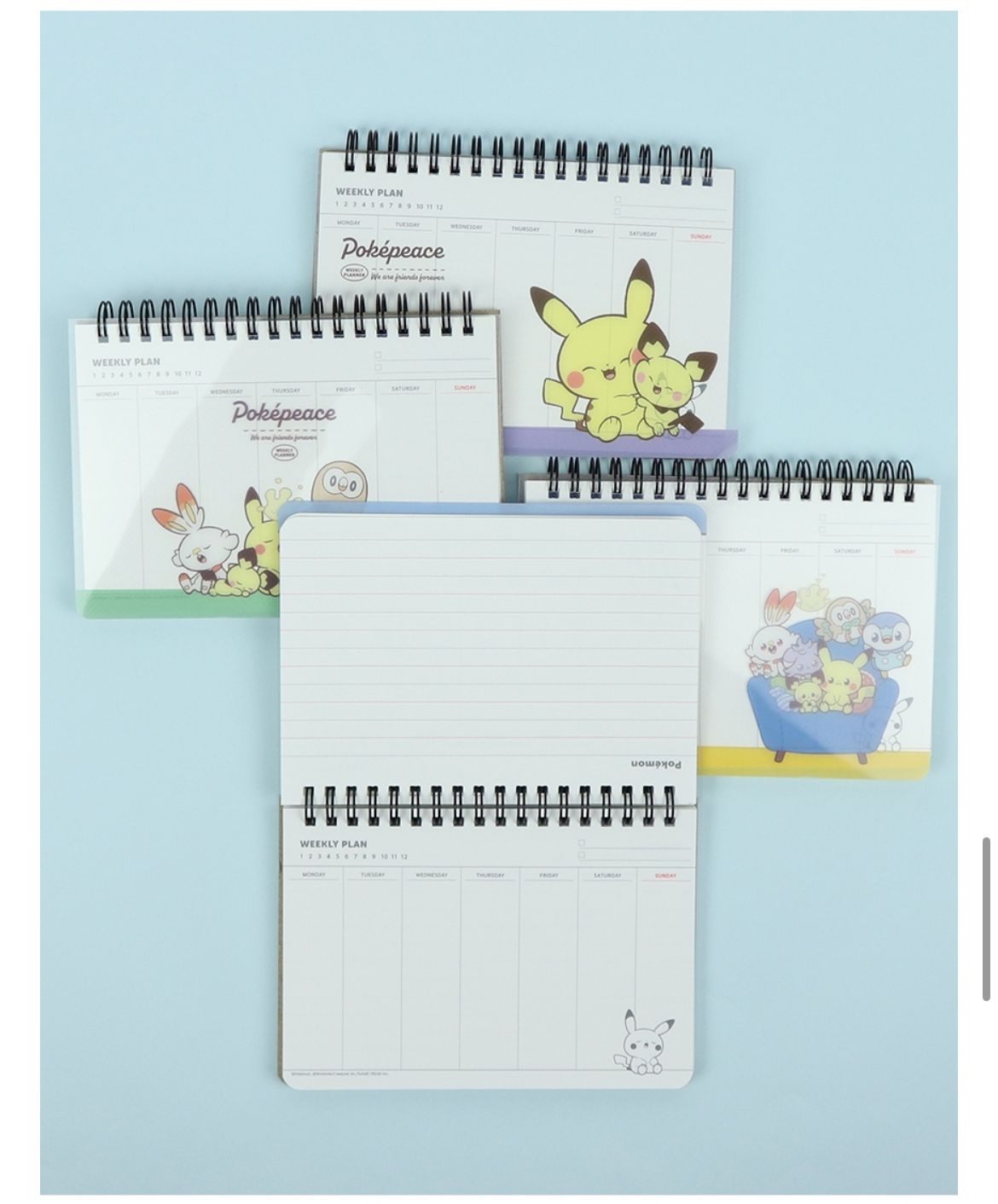 [Pokemon] Pokepeace Undated Weekly / Monthly Planner Scheduler Diary ...