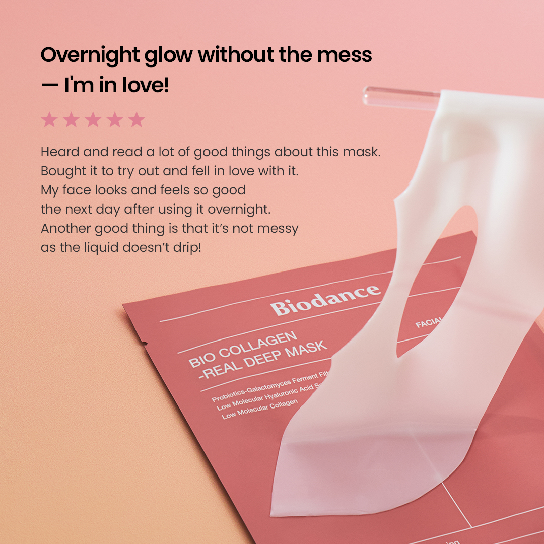[Biodance Official] (1EA, 4EA) Bio-Collagen Real Deep Mask | Overnight ...