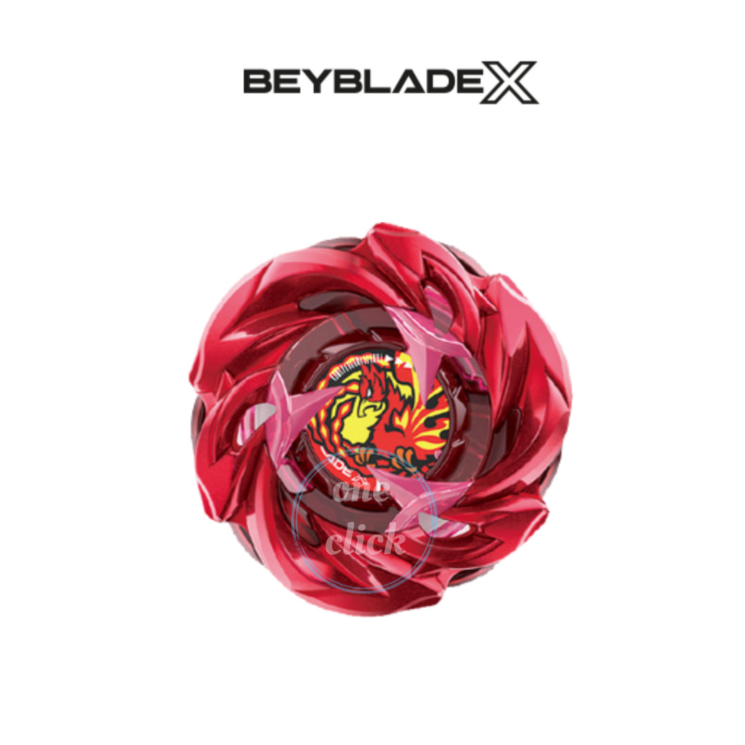 TAKARA TOMY BEYBLADE X UX-07 Phoenix Rudder Deck Set | 3 Tops + Bits ...