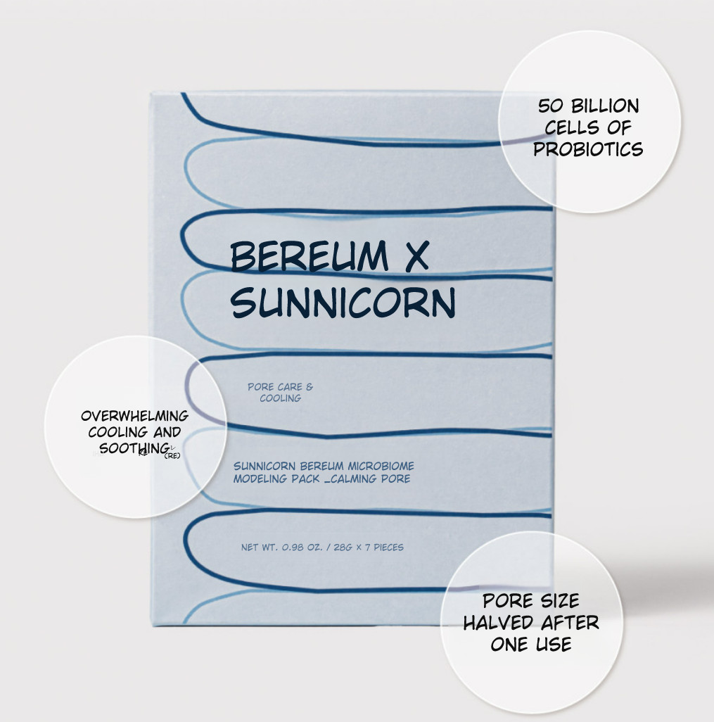 SUNNYCON Microbiome Cooling Soothing Modeling Pack Pore Mask Pack ...