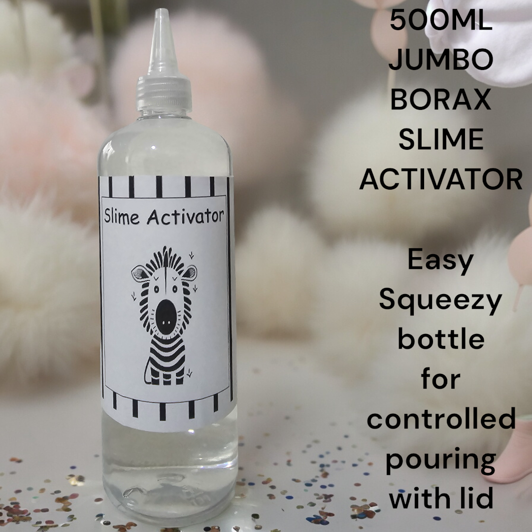 Slime Activator (Borax) 500ml Magic Liquid Jumbo Squeezy Bottle No ...