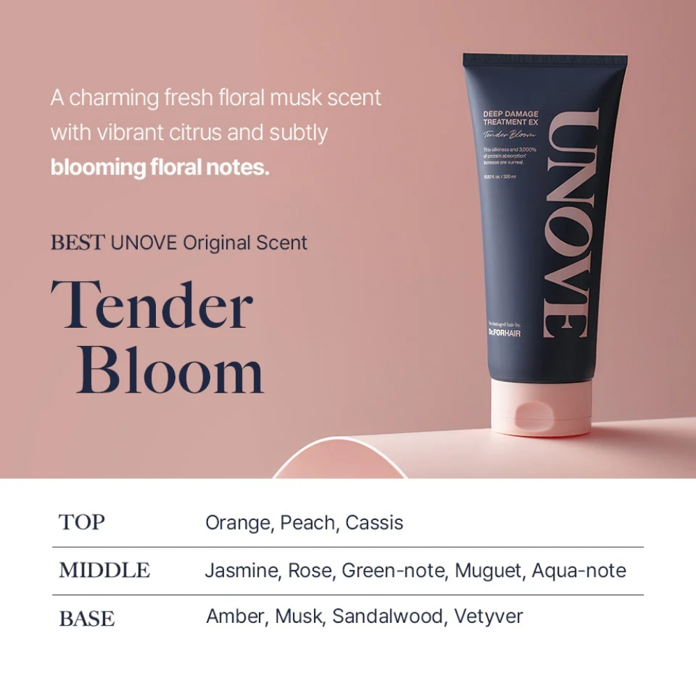 Unove Deep Damage Treatment EX 320ml Warm Petals | Tender Bloom ...