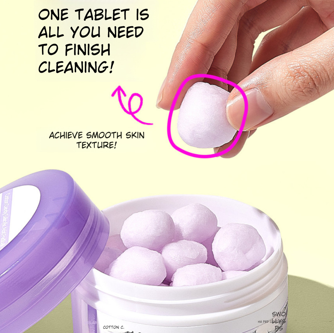 Alive:Lab Cotton Candy Salicylic Acid Pad Balls Scar Care 50ml | Shopee ...