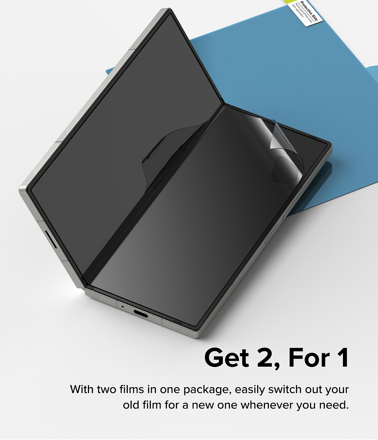 Ringke Dual Easy Film for Galaxy Z Fold 6 HD Clear Full Coverage Screen ...