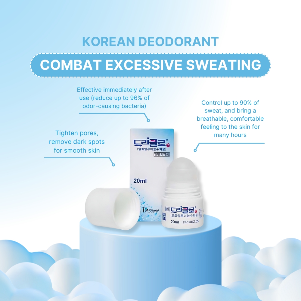 Driclor Deodorant Anti-perspirant Roll-On Applicator 20ml & Sweatclor ...