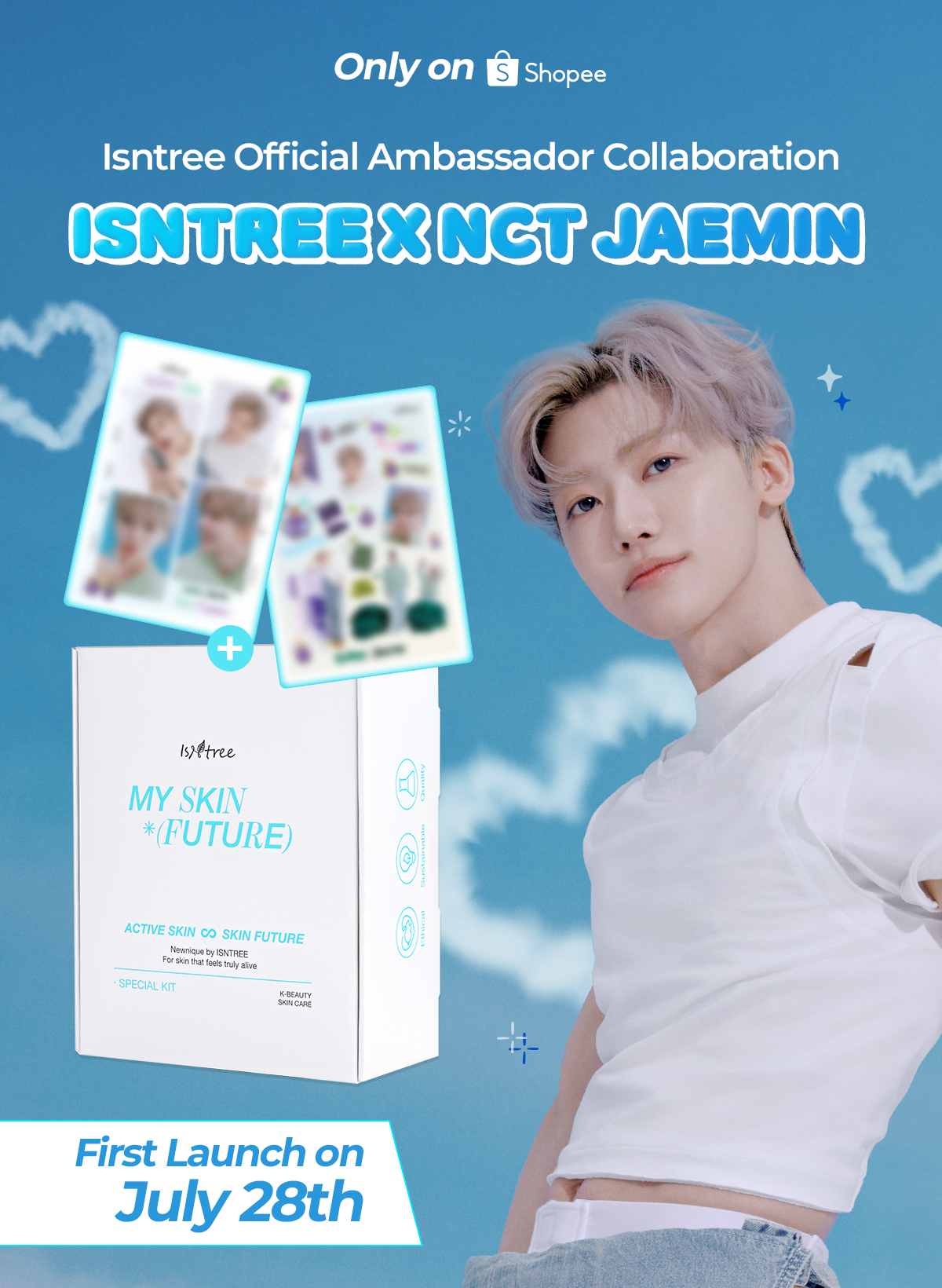 [7.28 Launch] ISNTREE x NCT JAEMIN Beauty Set | Limited Edition | Sun Gel, Sun Serum, PDRN Sets ...