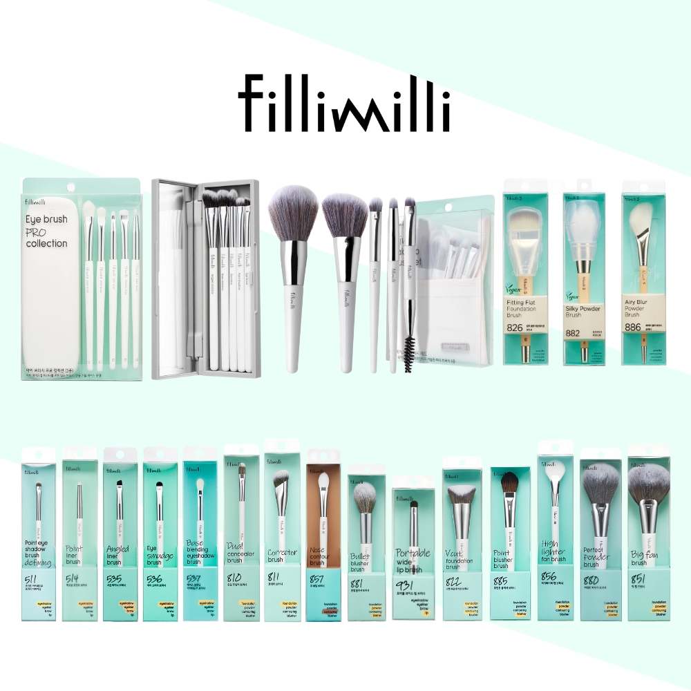 Fillimilli Olive Young Brush Set/Detail Brush Set/Blusher& Foundation ...
