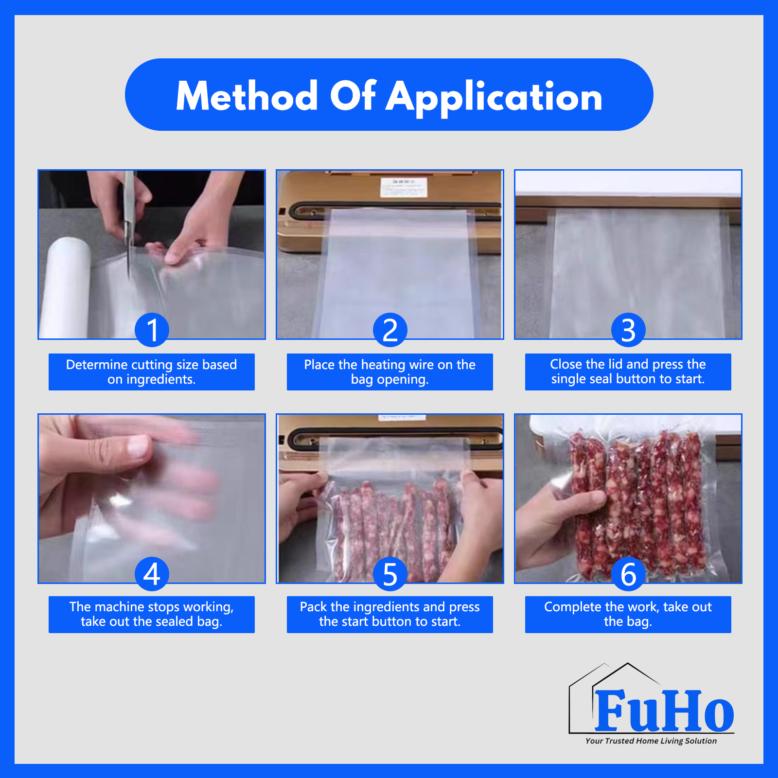 FuHo Vacuum Sealer | Food Vacuum | Vacuum Pack | Vacuum Bag | Cling ...