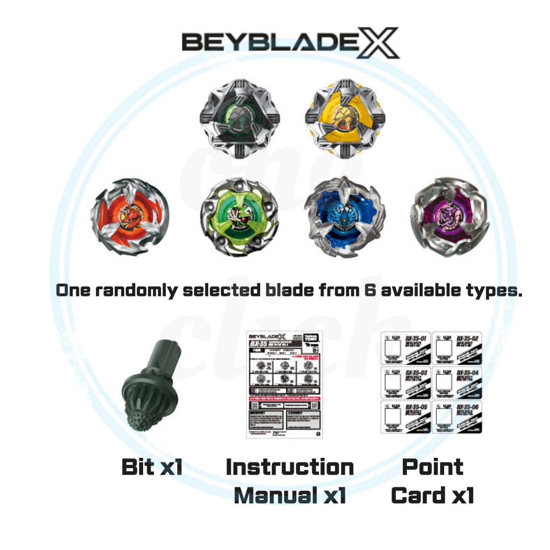TAKARA TOMY BEYBLADE X BX-35 Random Booster Vol.4 | 1 Surprise Beyblade ...