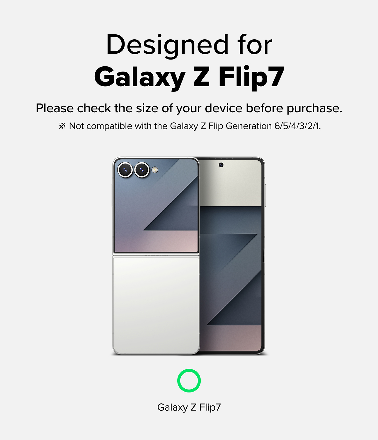 Ringke Hinge Dual Easy Pro Film for Galaxy Z Flip 7 Clear Lightweight ...