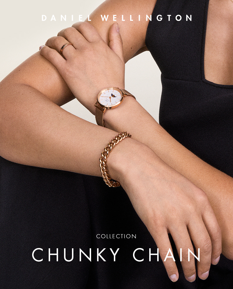Daniel Wellington Chunky Chain Bracelet Rose Gold / Gold / Silver ...