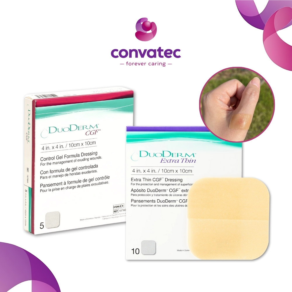 ConvaTec Duoderm CGF Wound Dressings 5PCS 10cm x 10cm & Extra Thin ...