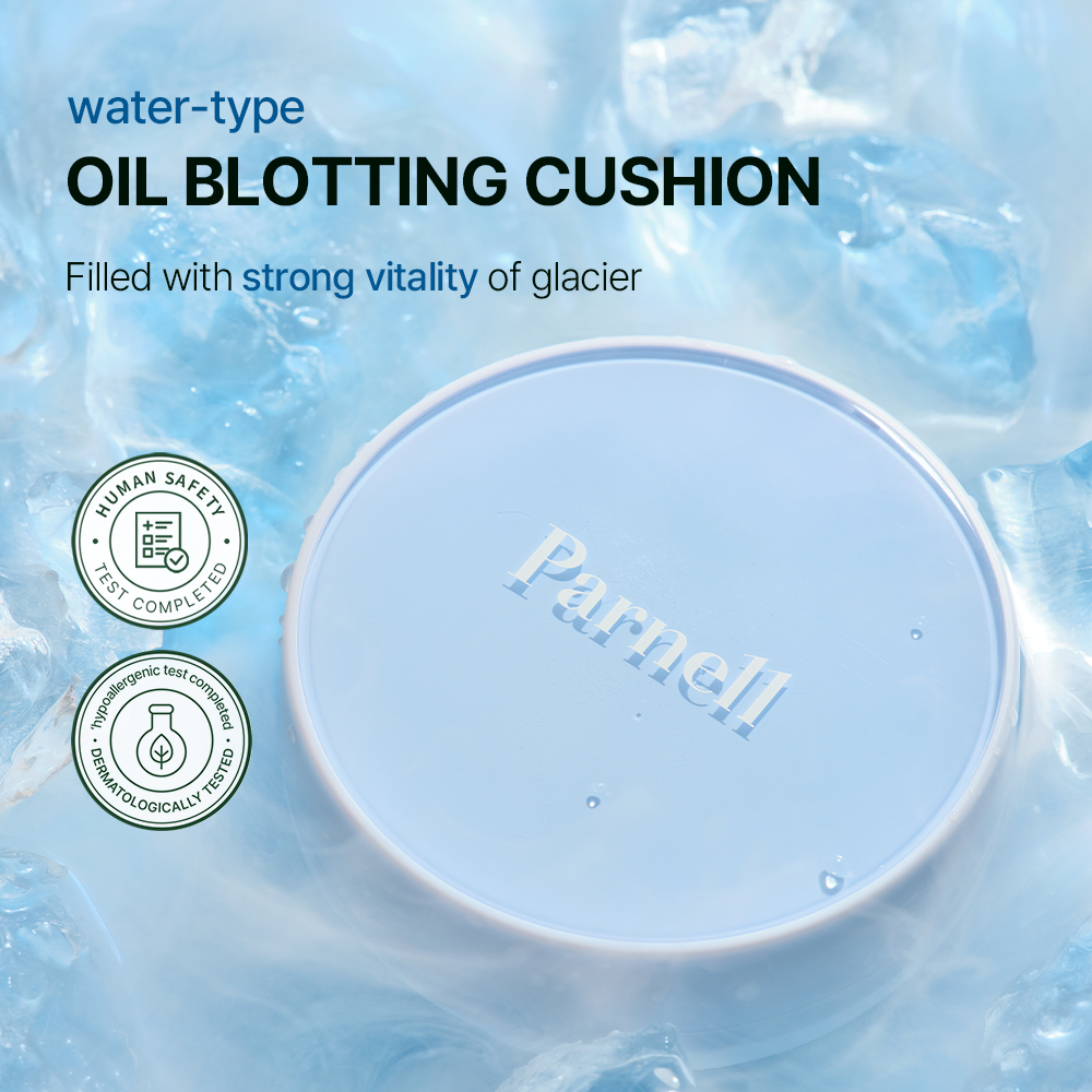 [PARNELL] Glacial Biome Water No-Sebum Cushion, Hyaluronic Acid ...