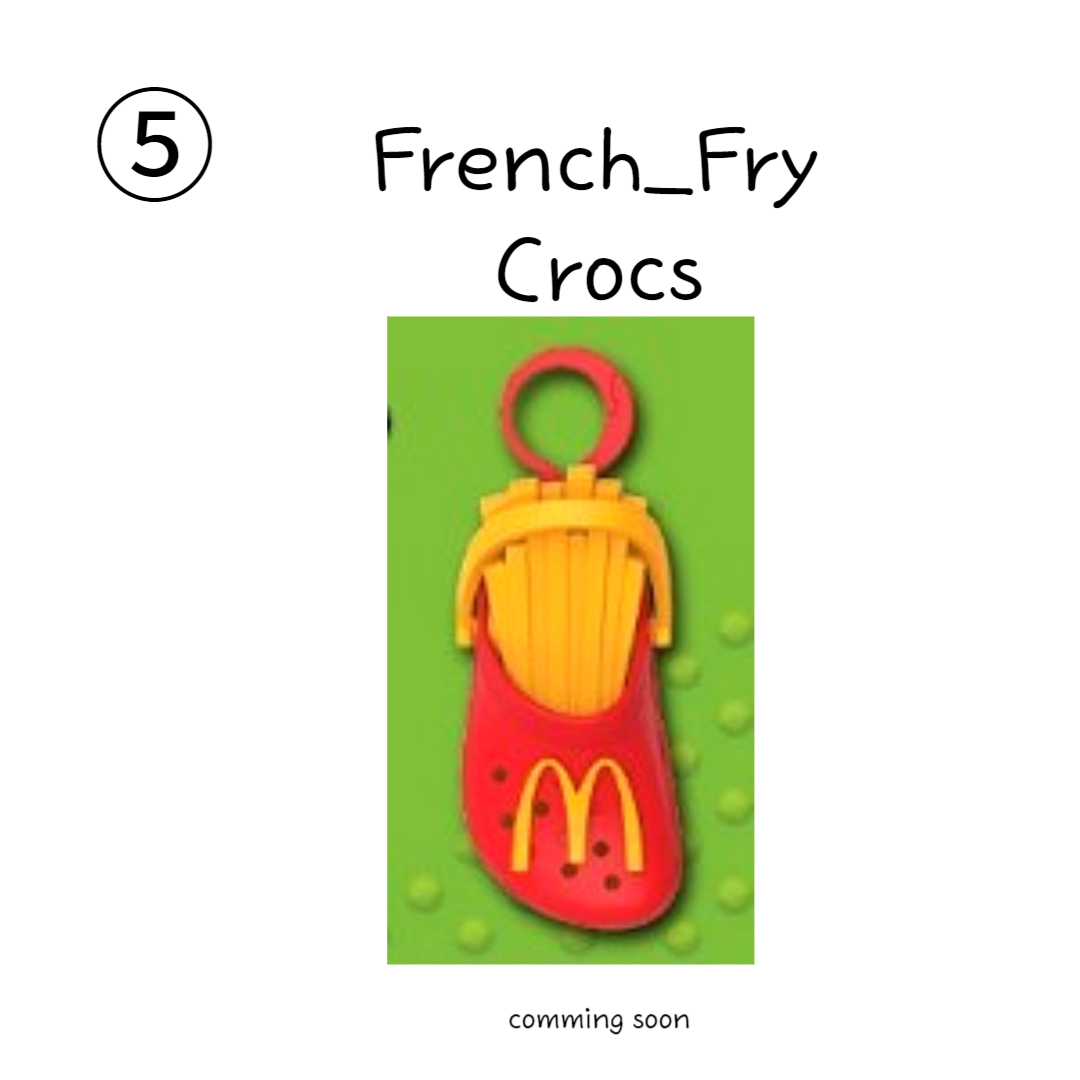 Macdonald Happy meal X CROCS Collaboration crocs key ring series ...