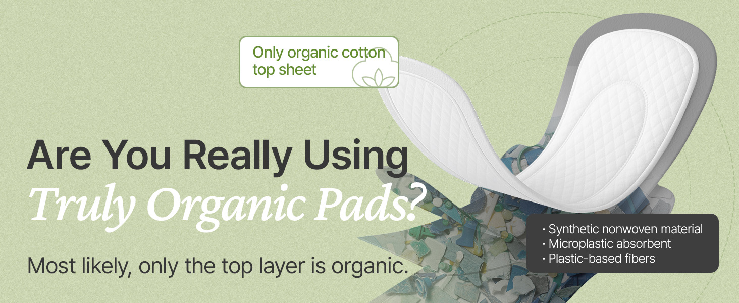 Korea INERTIA Organic Sanitary Pads with Wings for Women Heavy Absorbency, The Prism | Shopee ...