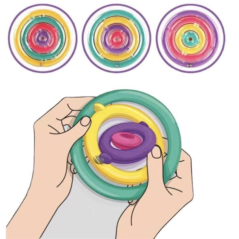 3D rotating maze toys kids fidget toys concentration training finger ...