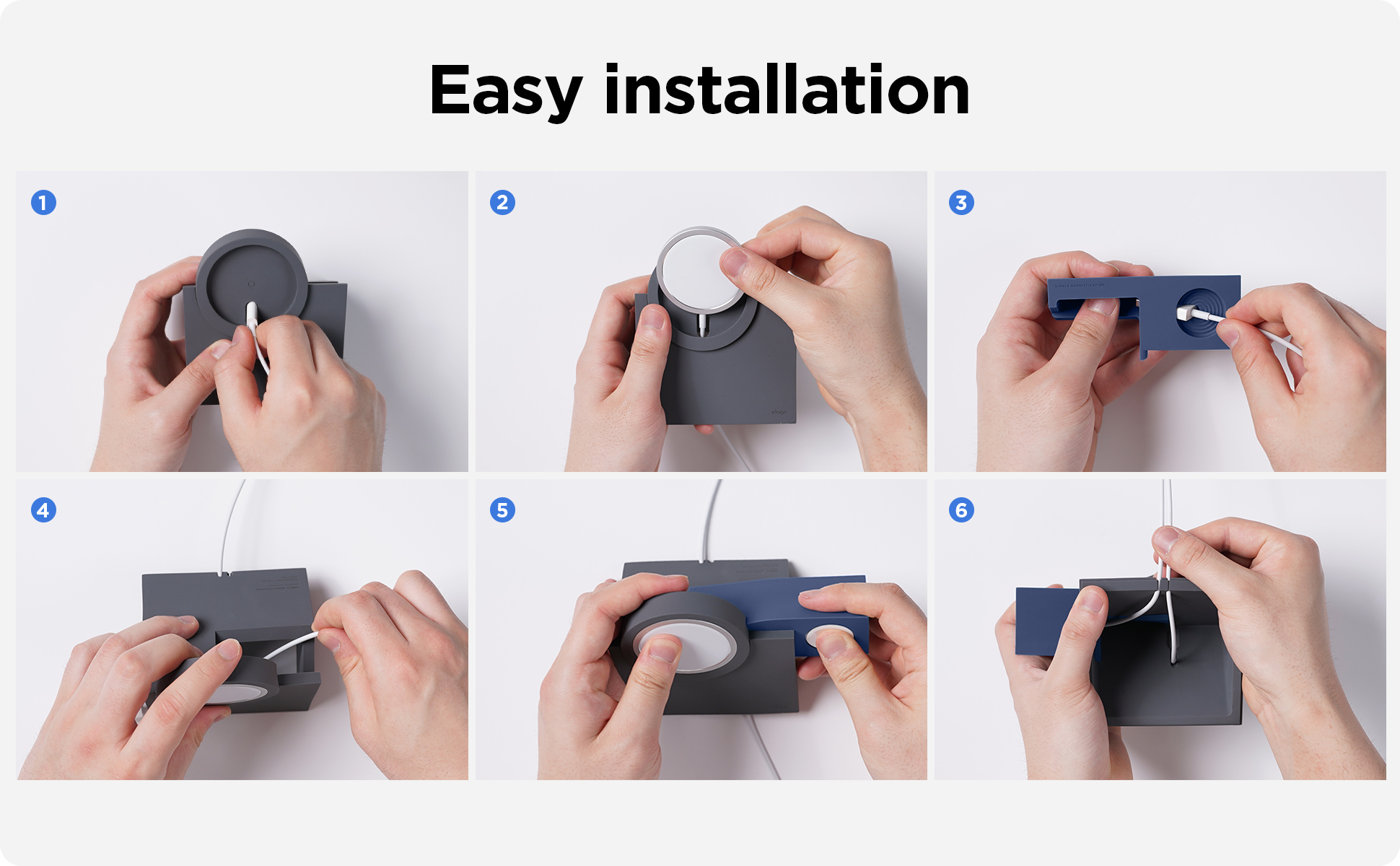 Elago MS5 Charger Dock Stand Compatible for iPhone 12 to 16 Series, MS ...