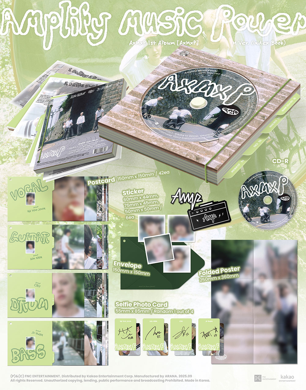 [POB](M ver. Index Book) AxMxP [AxMxP] 1st Full Album (11th Sep.2025 ...