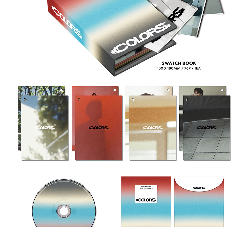 (COLOR SWATCH BOOK ver.) KYUHYUN of Super Junior [COLORS] 1st Album ...