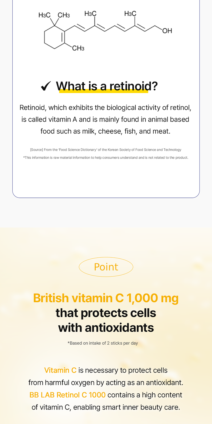 BBLAB Retinol Vitamin C 1000 (2g*30sticks) | Shopee Philippines