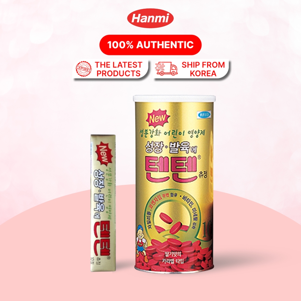 Hanmi Tenten Strawberry Chewable Candy 120pcs | Fruity Korean Snack ...