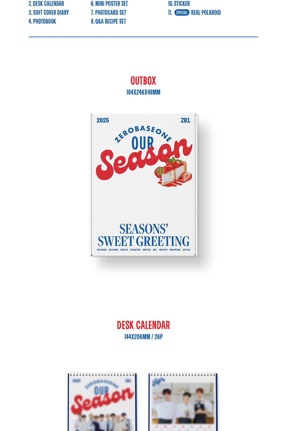 [POB] ZEROBASEONE(ZB1) [OUR Season] 2025 SEASON'S GREETINGS (23rd Dec.2024) | Shopee Philippines