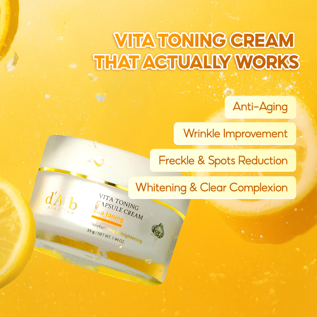[D'ALBA OFFICIAL] d'Alba Vita Toning Capsule Cream 55g, Vita Cream ...
