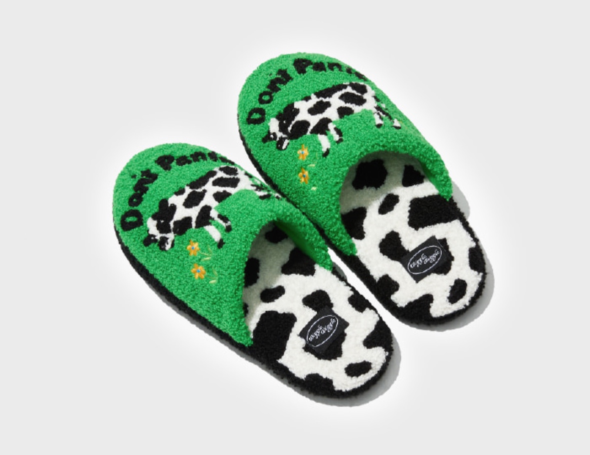 [Wiggle Wiggle] KIDS TERRY HOME SLIPPER - Don't Panic Green | Shopee ...