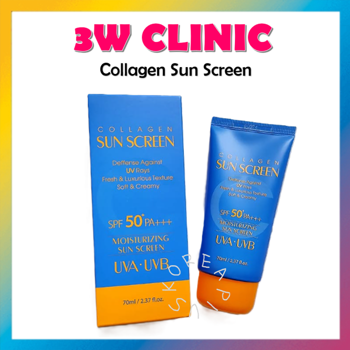 [3W CLINIC] Collagen Sun Screen SPF50+ PA+++ 70ml | Shopee Philippines