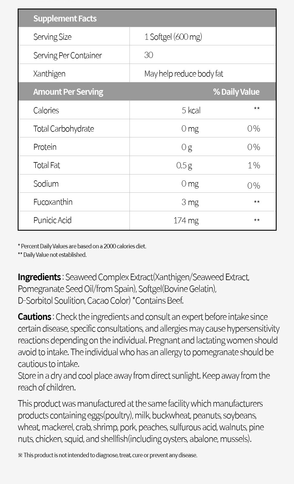 Dr.Elizabeth's Body Fat Burner & Slimming Body Fat Cut Xanthigen (30 ...