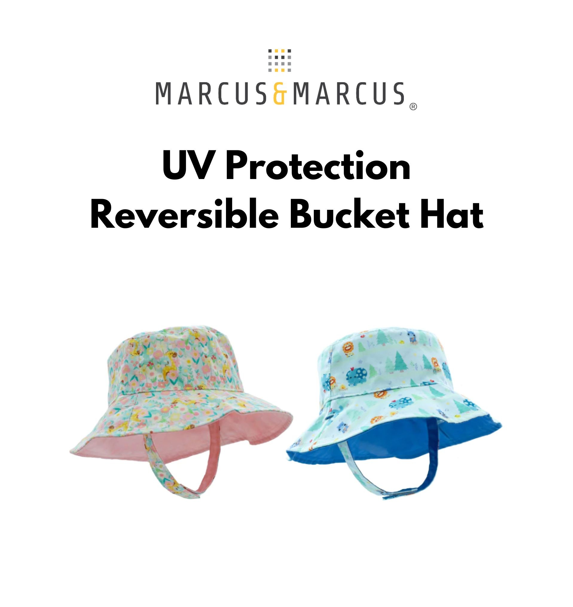 TTS - Marcus & Marcus UV Protection Reversible Bucket Hat | Shopee ...