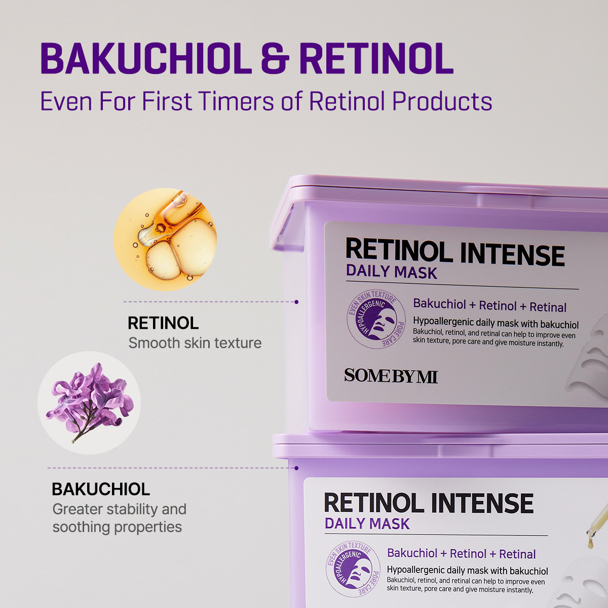 [MIX&MATCH] SOME BY MI Daily Mask Duo Set (Retinol Daily Mask ...