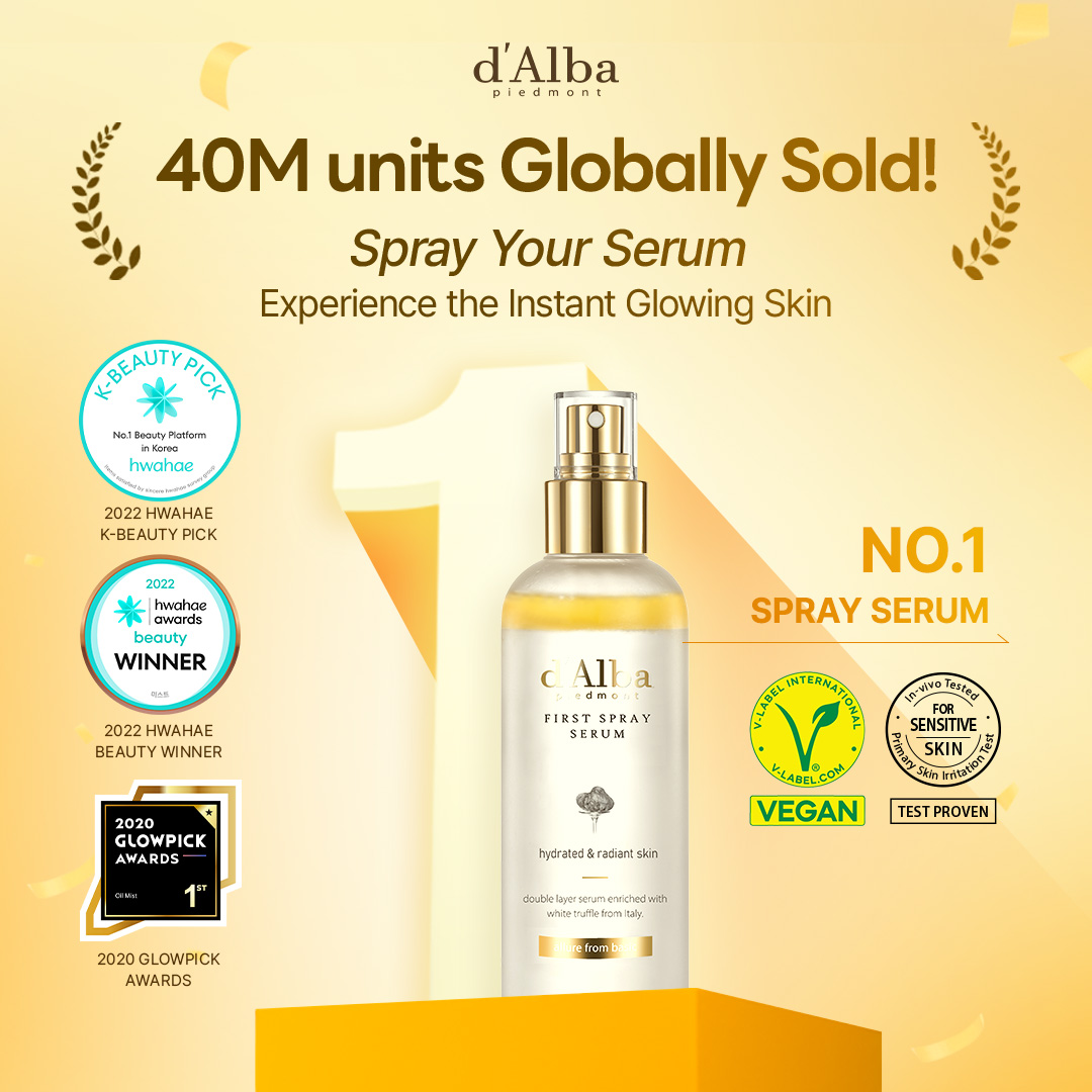 [d'Alba Official] White Truffle First Spray Serum 100ml, Vegan, Premium ...