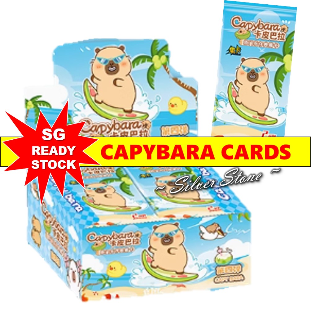 4 90 Capybara Cards Beach Flash Cards Cute Kapibara Trading Collection ...
