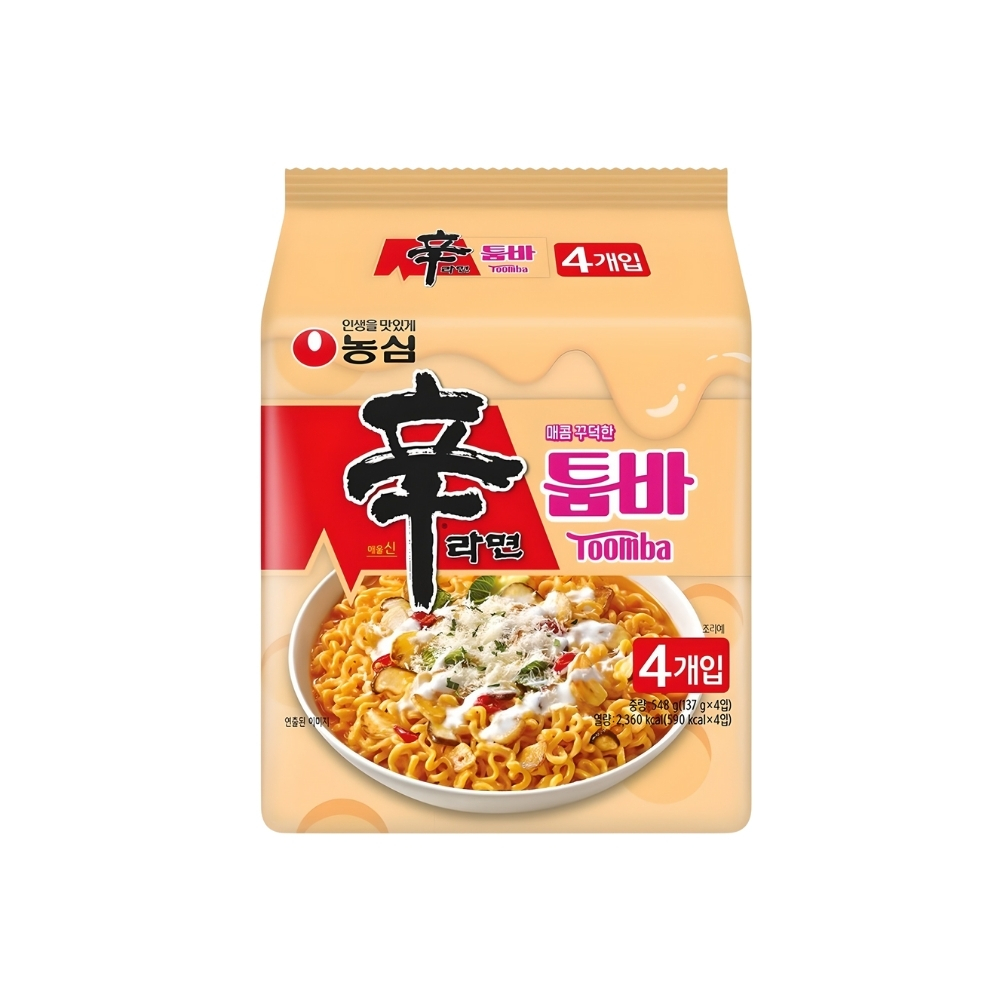 [NONGSHIM] Shin Ramyun TOOMBA Spicy Cream Ramen – 4 Packs | Korean ...
