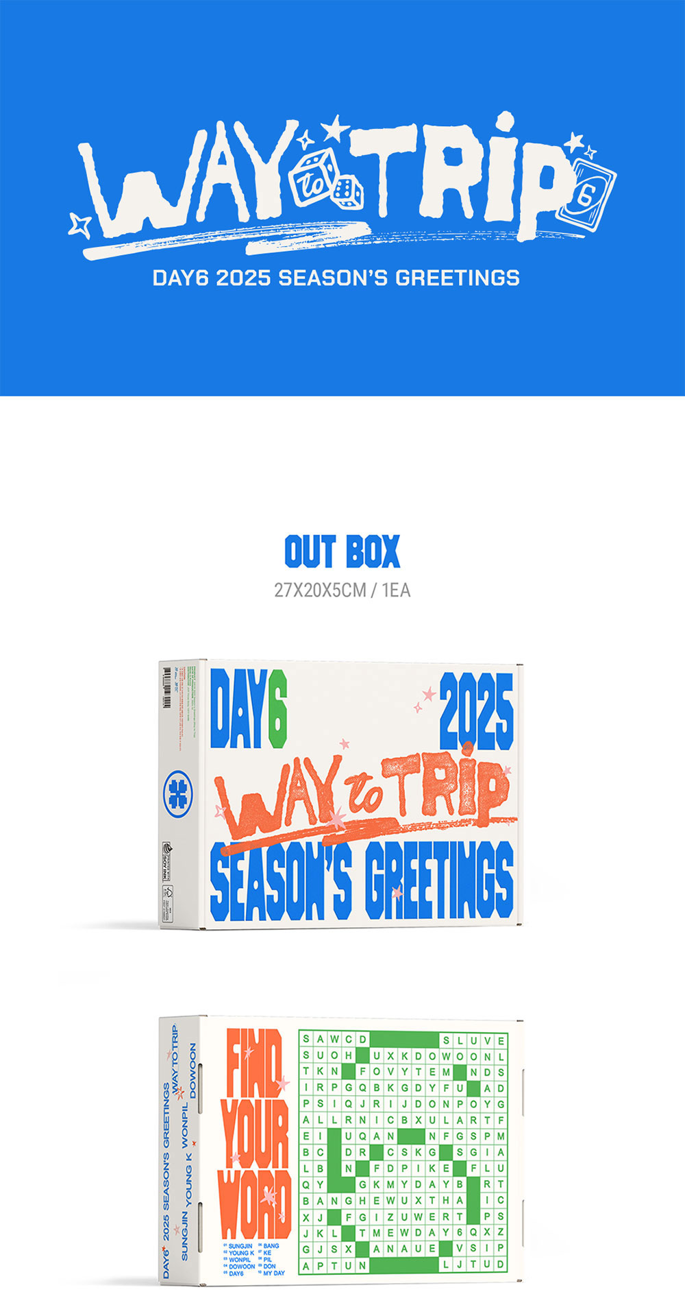 [POB] DAY6 [WAY to TRIP] 2025 SEASON'S GREETINGS (20th Dec.2024 ...