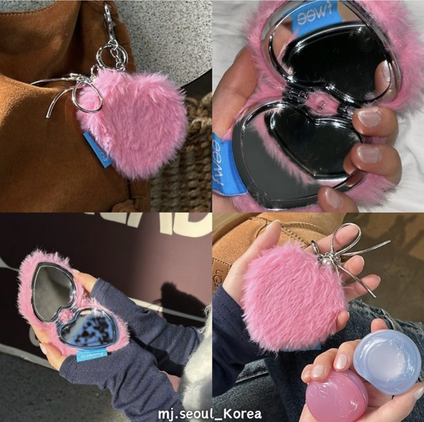 Fwee Jelly Pot Pudding Pot Mirror Fur Keychain | Shopee Philippines