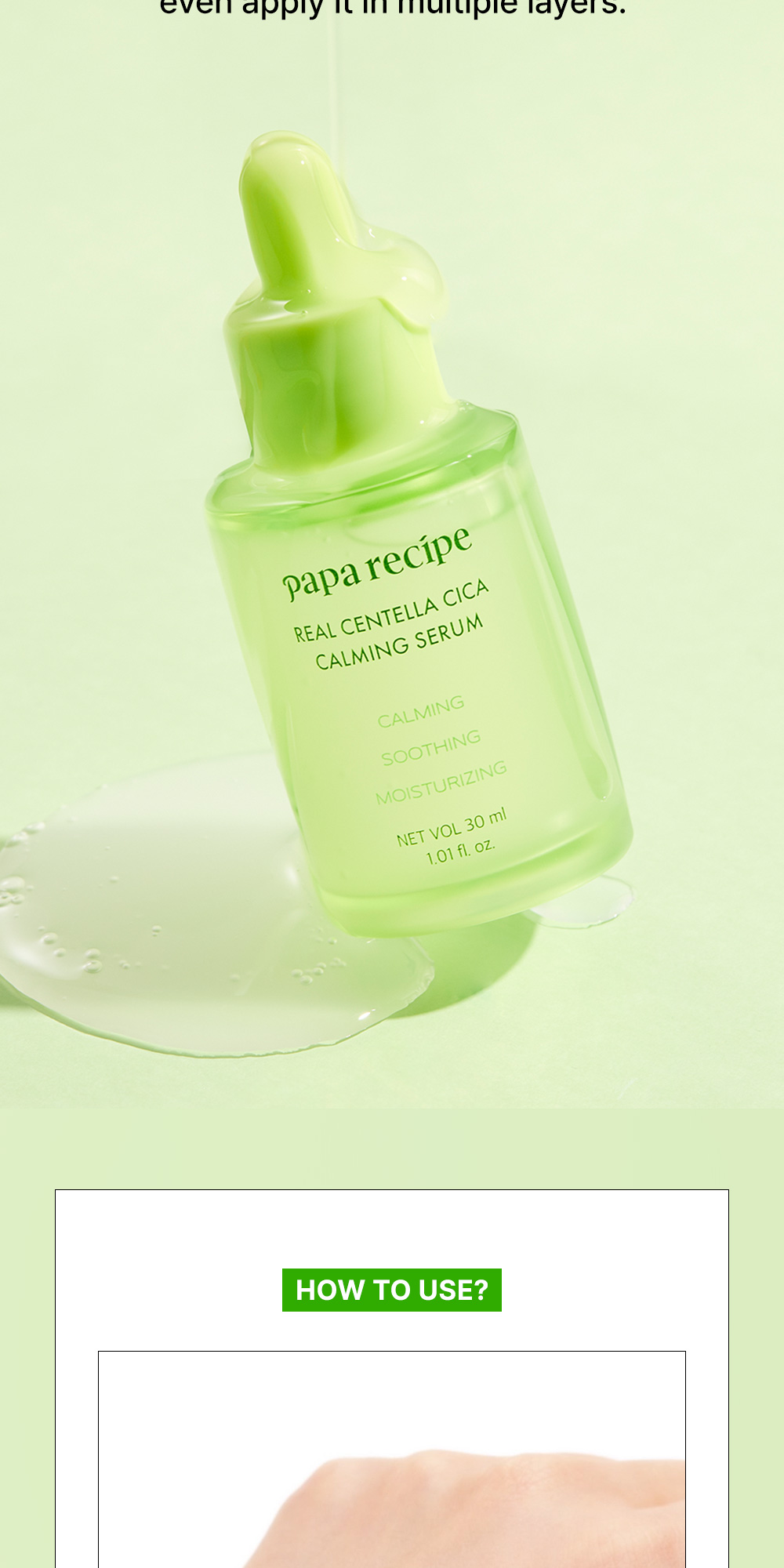 papa recipe Real Centella Cica Calming Serum (30ml) | Shopee Philippines