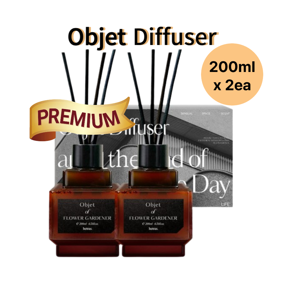 KOREA 🇰🇷 Hetras Hotel Healing Objet Diffuser 200ml X 2ea / Diffuser Gift set | Shopee Philippines