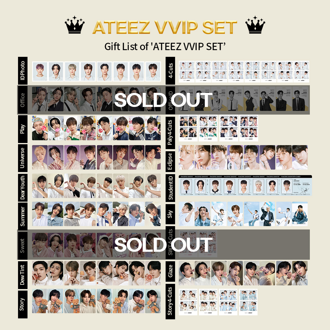 NACIFIC ATEEZ THANK YOU VIP SET | Shopee Philippines